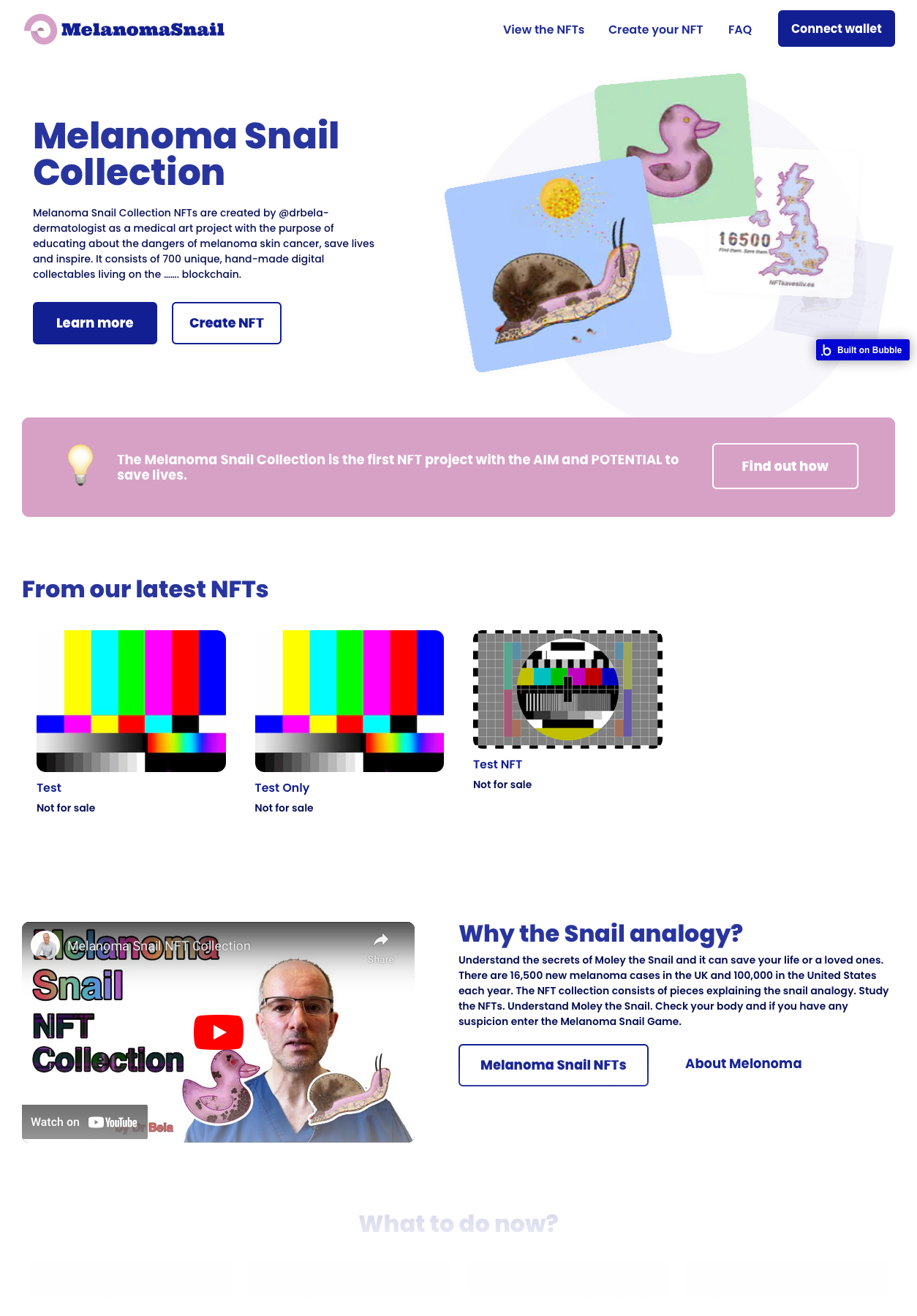 Melanoma Snail NFT Market: When healthcare meets crypto - bene : studio